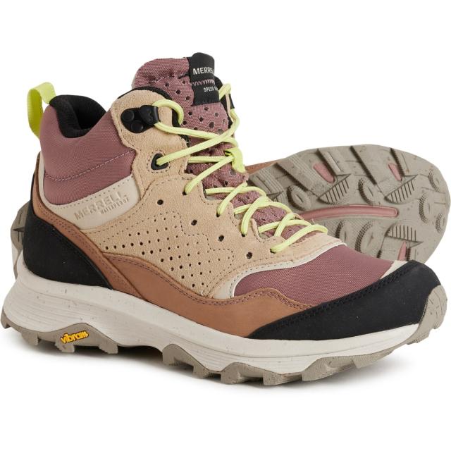 (取寄) メレル レディース スピード ソロ ミッド ハイキング ブーツ Merrell women Speed Solo Mid Hiking Boots (For Women)  Burlwood