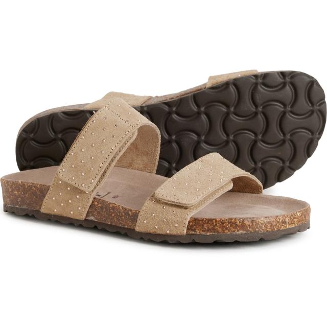 (取寄) レディース メイド イン イタリー ブルックス スパークル ダブル バンド サンダル ITALIAN SHOEMAKERS LEATHER COLLECTION women Made in Italy Brookes Sparkle Double Band Sandals (For Women)  Taupe