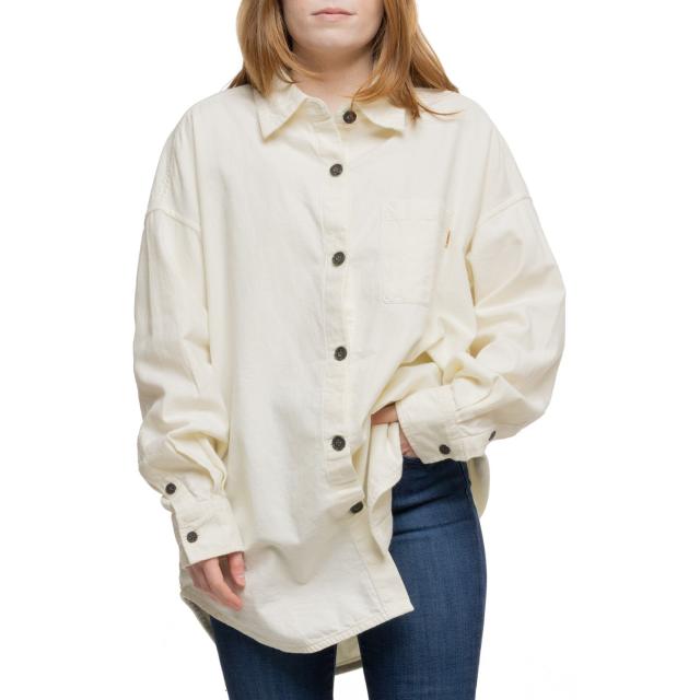 (取寄) テンツリー フランネル シャツ - ロング スリーブ tentree Fernwood Flannel Shirt - Long Sleeve  Vintage White