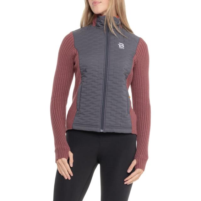 (取寄) コンフィー セーター - ウール, フル ジップ Daehlie Comfy Sweater - Wool, Full Zip  Wild Berry