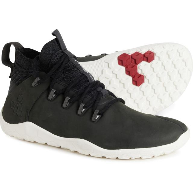 (取寄) ビボベアフット レディース マグナ エフジー ハイキング ブーツ VivoBarefoot women Magna FG Hiking Boots (For Women)  Obsidian/White