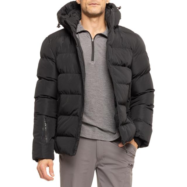 (取寄) ポイントゼロ ワイド キルテッド パファー ジャケット - インサレーテッド POINT ZERO Wide Quilted Puffer Jacket - Insulated  Black