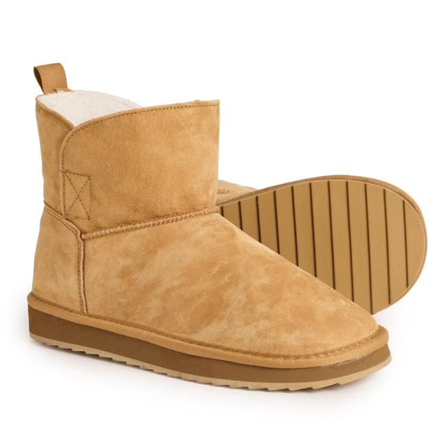 (取寄) ランズエンド レディース シアリング ブーツ Lands' End women Shearling Boots (For Women) English Tan