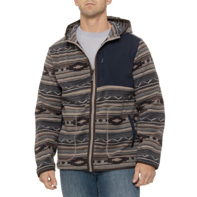 (取寄) マイクロフリース フルジップ フーデット ジャケット Horizon by Bass Creek Outfitters Microfleece Full-Zip Hooded Jacket  Brindle Geo Multi