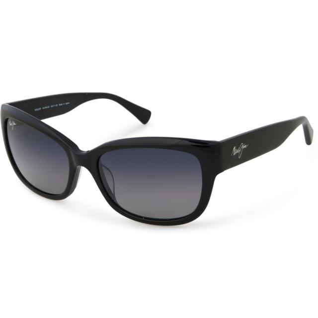 (取寄) マウイ ジム メイド イン ジャパン プルメリア サングラス - ポーラライズド MAUI JIM Made in Japan Plumeria Sunglasses - Polarized  Black/Black/Grey