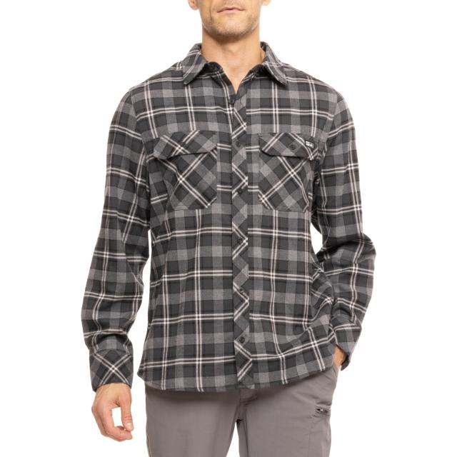 (取寄) ペラジック ストレッチ フランネル シャツ - ロング スリーブ Pelagic Backlash Stretch Flannel Shirt - Long Sleeve  Black