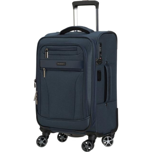 (取寄) ブルックストーン 21インチ ハーバー キャリーオン スピナー スーツケース - ソフトサイド, エクスパンダブル, ネイビー Brookstone 21” Harbor Carry-On Spinner Suitcase - Softside, Expandable, Navy  Navy