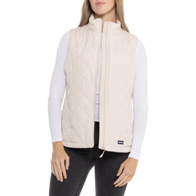 (取寄) ランズエンド エブリデイ ライトウェイト パファー ベスト - インサレーテッド Lands' End Everyday Lightweight Puffer Vest - Insulated Sand