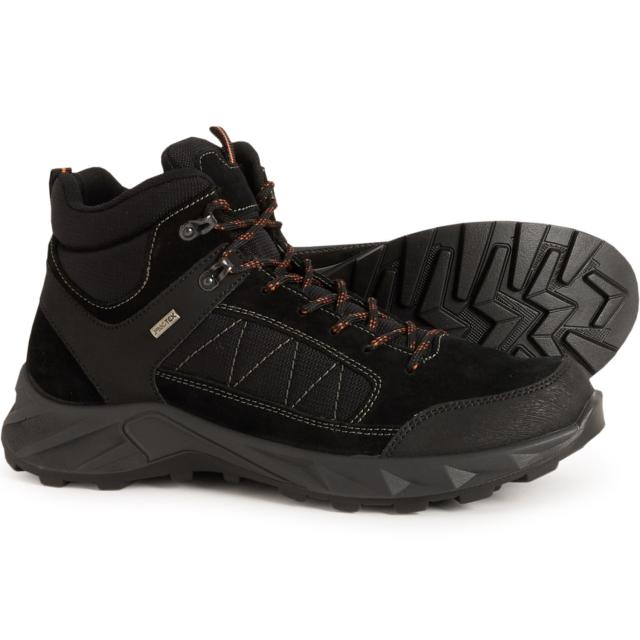 (取寄) メンズ メイド イン イタリー レース-アップ アウトドア ブーツ IMAC men Made in Italy Lace-Up Outdoor Boots (For Men)  Black Orange