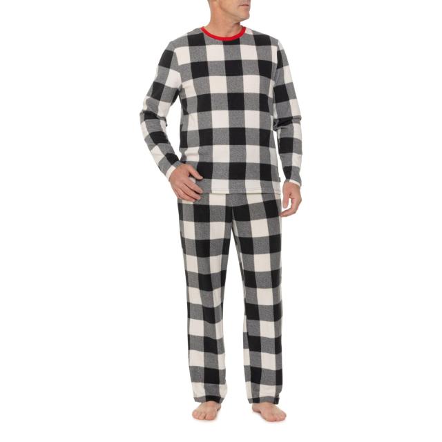 (取寄) エディーバウアー プレイド ファミリー パジャマ - ロング スリーブ Eddie Bauer Plaid Family Pajamas - Long Sleeve  White