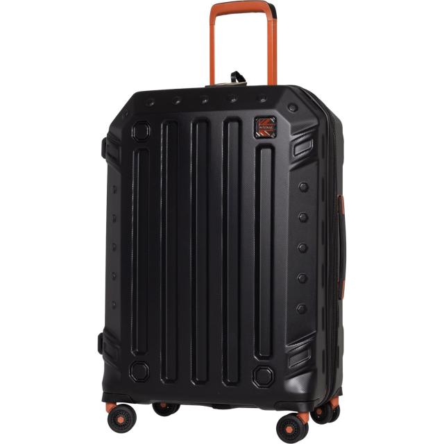 (取寄) ブリットバッグ 28インチ ガネット スピナー スーツケース - ハードサイド, エクスパンダブル, BritBag 28” Gannett Spinner Suitcase - Hardside, Expandable, Black-Orange Highlights  Black/Orange