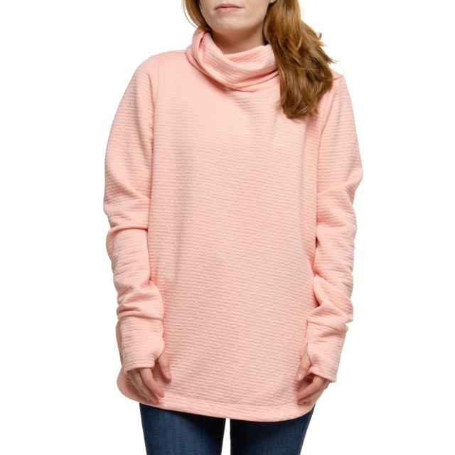 (取寄) ランズエンド タートルネック チュニック シャツ - ロング スリーブ Lands' End Turtleneck Tunic Shirt - Long Sleeve Pink