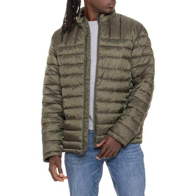 (取寄) ランズエンド パッカブル パファー ジャケット - インサレーテッド Lands' End Packable Puffer Jacket - Insulated Olive