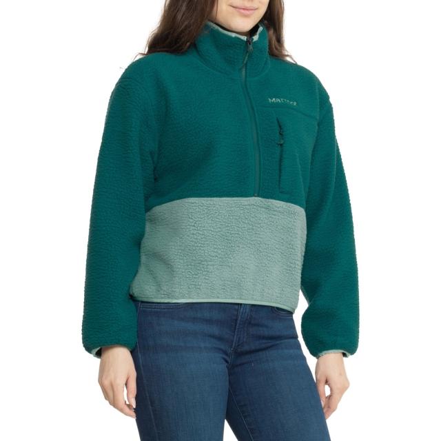 (取寄) マーモット アロス フリース ジャケット - ジップ ネック Marmot Aros Fleece Jacket - Zip Neck Dark Jungle/Blue Agave