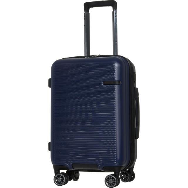 (取寄) ブルックストーン 21インチ ネルソン キャリーオン スピナー スーツケース - ハードサイド, エクスパンダブル, ネイビー Brookstone 21” Nelson Carry-On Spinner Suitcase - Hardside, Expandable, Navy  Navy