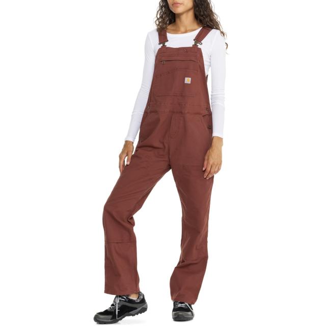 (取寄) カーハート ラギッド フレックス ルーズ フィット キャンバス ビブ オーバーオール Carhartt 106001 Rugged Flex Loose Fit Canvas Bib Overalls Sable