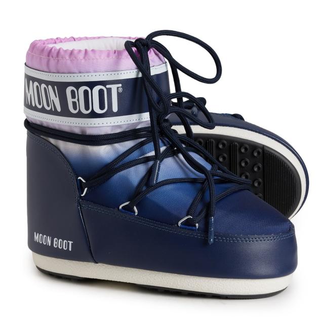 (取寄) レディース メイド イン ヨーロッパ アイコン ロウ ムーンライズ ブーツ MOON BOOTS women Made in Europe Icon Low Moonrise Boots (For Women)  Blue