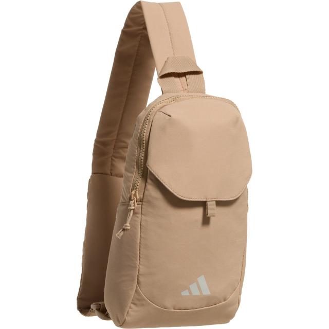 (取寄) アディダス エッセンシャル 3 スリング クロスボディ バッグ adidas Essentials 3 Sling Crossbody Bag  Warm Sandstone Beige/Wonder Alumina Grey