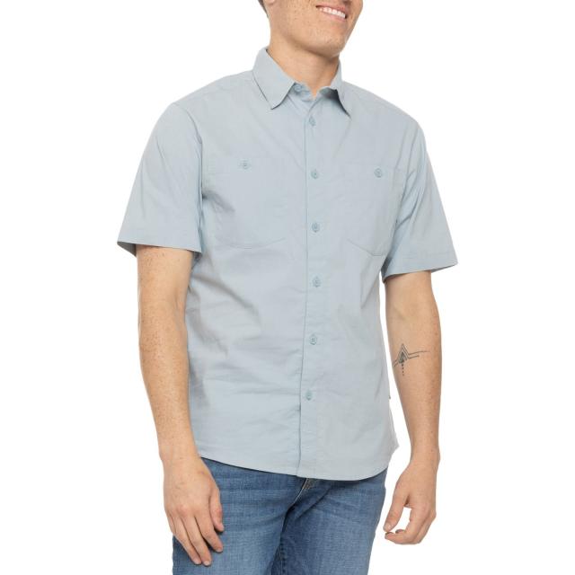 (取寄) フライロー フィル ア シャツ - Upf 50以上, ショート スリーブ Flylow Phil A Shirt - UPF 50+, Short Sleeve  Blue Steel