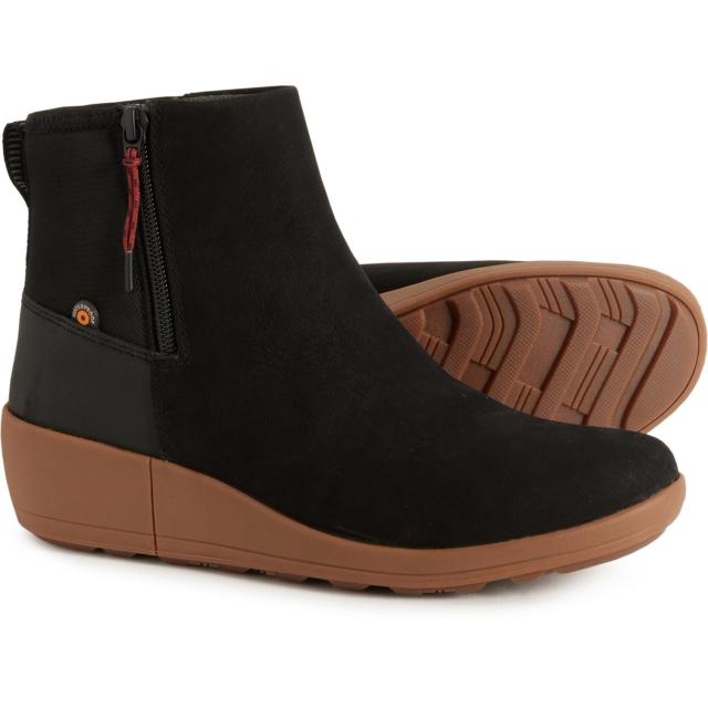 (取寄) ボグスフットウェア レディース ビスタ ラギッド ジップ ウェッジ ブーティ Bogs Footwear women Vista Rugged Zip Wedge Booties (For Women)  Black
