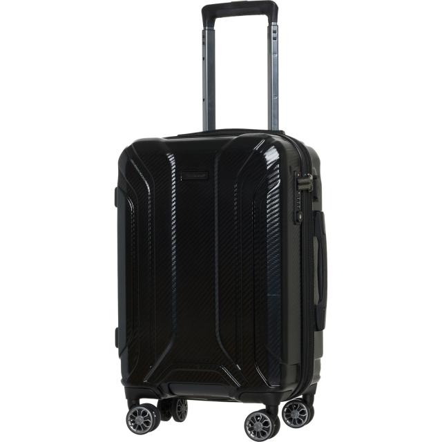 (取寄) ブルックストーン 21インチ キーン キャリーオン スピナー スーツケース - ハードサイド, エクスパンダブル, ブラック Brookstone 21” Keane Carry-On Spinner Suitcase - Hardside, Expandable, Black  Black