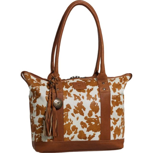 (取寄) トゥエンティ フォー セブン ヘア-オン トート バッグ Will Leather Goods Twenty Four Seven Hair-On Tote Bag  White/Tan