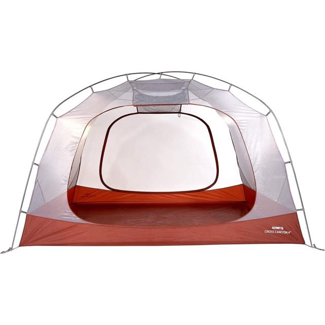 (取寄) クライミット クロス キャニオン テント - 3-シーズン, 4-パーソン Klymit Cross Canyon Tent - 3-Season, 4-Person  Red/Grey