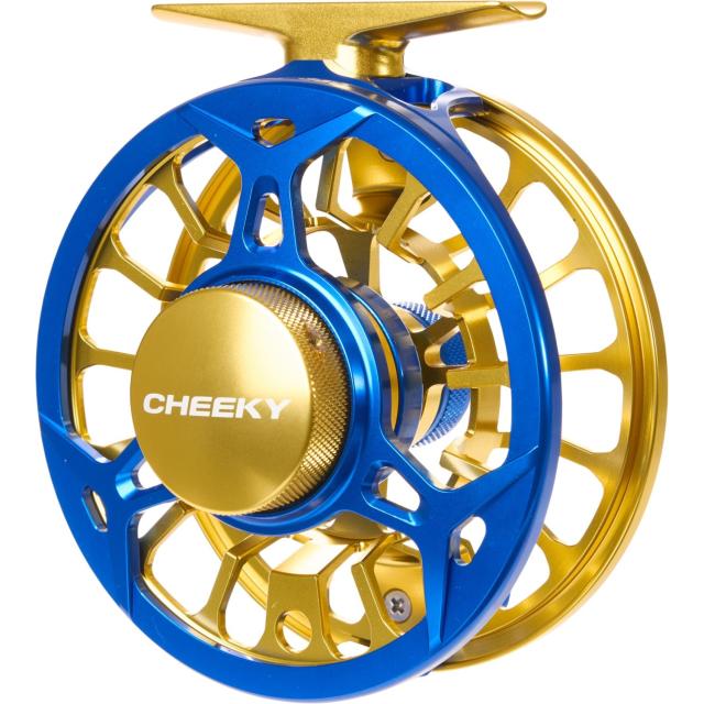 (取寄) チェキフライフィッシング スプレイ 350 フレッシュウォーター フライ リール - 4-6wt Cheeky Fly Fishing Spray 350 Freshwater Fly Reel - 4-6wt  Electric Blue/Gold