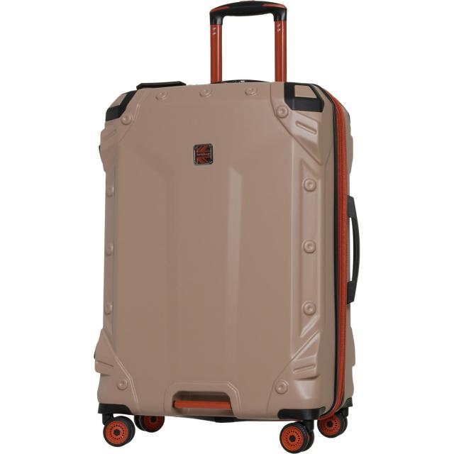 (取寄) ブリットバッグ 28インチ ヒマラヤズ スピナー スーツケース - ハードサイド, エクスパンダブル, ウォーム トリム BritBag 28” Himalayas Spinner Suitcase - Hardside, Expandable, Warm Taupe-Rust Trim  Warm Taupe/Rust Trim