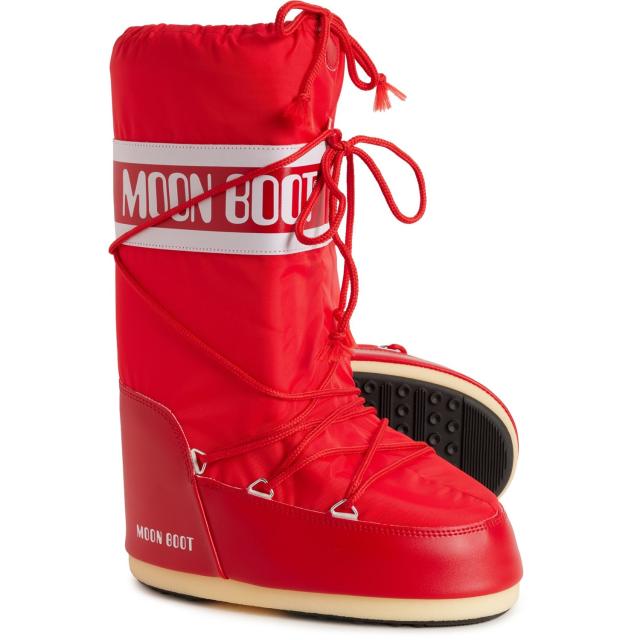 (取寄) レディース アイコン ナイロン ブーツ MOON BOOTS women Icon Nylon Boots (For Women)  Red