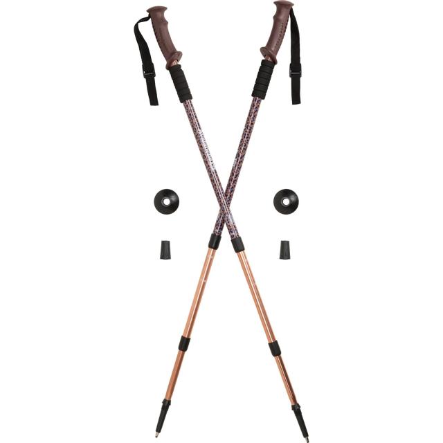 (取寄) アヴァランチ アジャスタブル アルミニウム トレッキング ポールズ - ペア Avalanche Adjustable Aluminum Trekking Poles - Pair Leopard