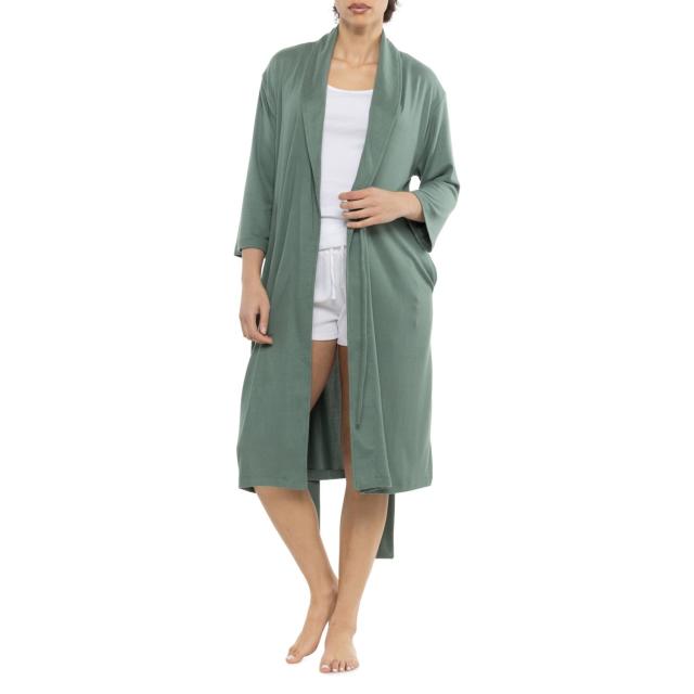 (取寄) ドリーム ショール カラー ラップ ローブ Softies Dream Shawl Collar Wrap Robe  Dusty Green