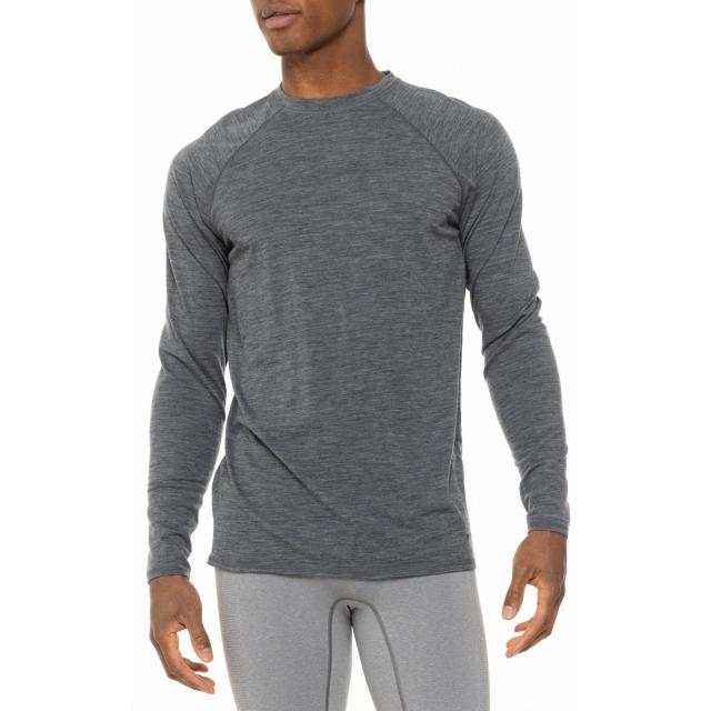 (取寄) ホットチリ クリマ-ウール ベース レイヤー トップ - メリノ ウール, Upf 30+, ジップ ネック, ロング スリーブ Hot Chillys Clima-Wool Base Layer Top - Merino Wool, UPF 30+, Zip Neck, Long Sleeve  Grey Heather