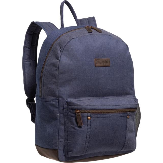 (取寄) ラングラー ケイス キャンバス バックパック - ブルー デニム Wrangler Kayce Canvas Backpack - Blue Denim  Blue Denim