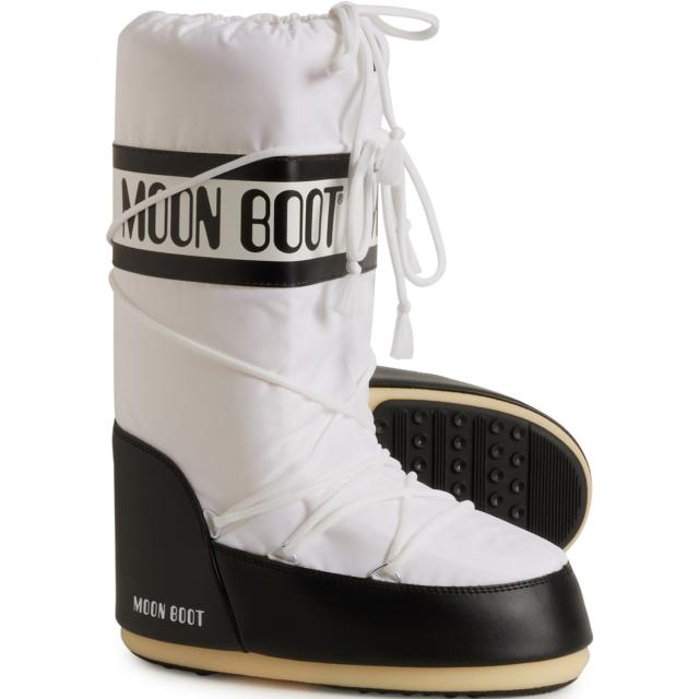 (取寄) レディース アイコン ブーツ MOON BOOTS women Icon Boots (For Women)  Black/White