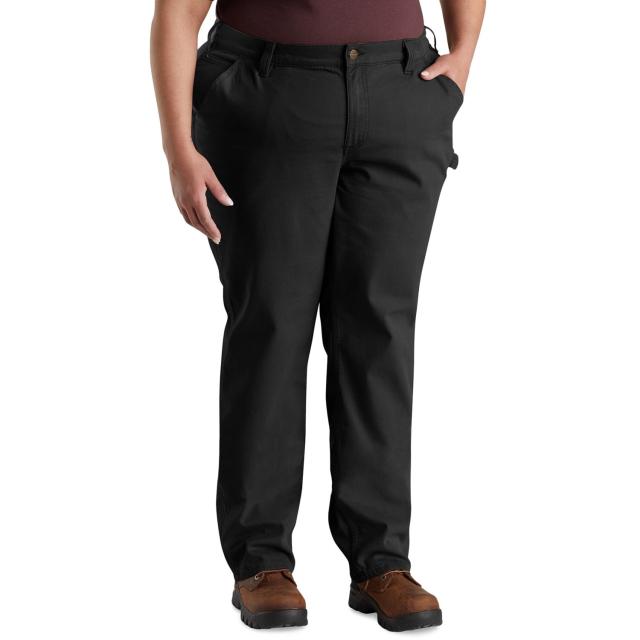 (取寄) カーハート 102080 プラス ラギッド フレックス ルーズ フィット キャンバス ワーク パンツ Carhartt 102080 Plus Rugged Flex Loose Fit Canvas Work Pants Black
