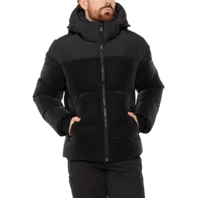 (取寄) パジャール ミクスト-メディア チャンネル キルテッド パファー ジャケット - 550 フィル パワー Pajar Mato Mixed-Media Channel Quilted Puffer Jacket - 550 Fill Power  Black