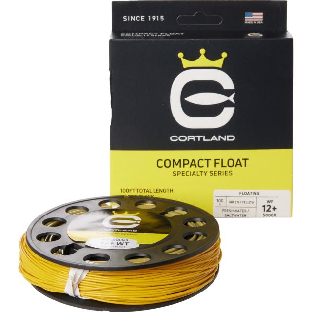 (取寄) コートランド スペシャリティ コンパクト フロート フライ ライン - Cortland Specialty Compact Float Freshwater-Saltwater Fly Line - 100'  Green/Yellow