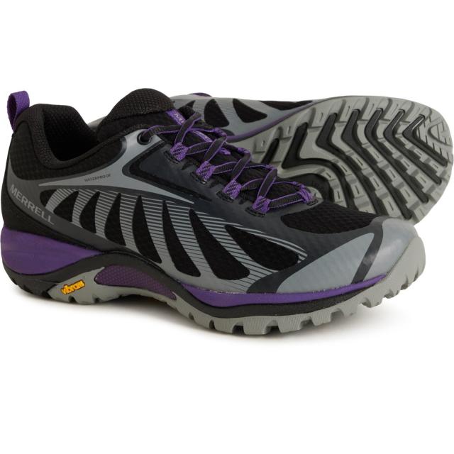 (取寄) メレル レディース サイレン エッジ 3 ハイキング シューズ Merrell women Siren Edge 3 Hiking Shoes (For Women)  Black/Acai