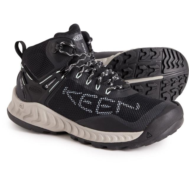 (取寄) キーン レディース ネクシス エボ ミッド ハイキング ブーツ Keen women NXIS Evo Mid Hiking Boots (For Women)  Black/Blue Glass