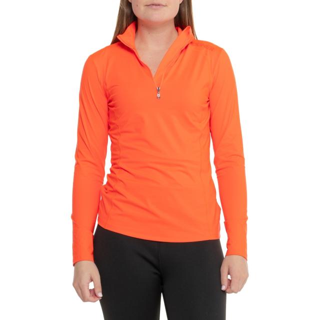 (取寄) ボグナー シャツ - ジップ ネック, ロング スリーブ Bogner Medita Shirt - Zip Neck, Long Sleeve  Vibrant Red