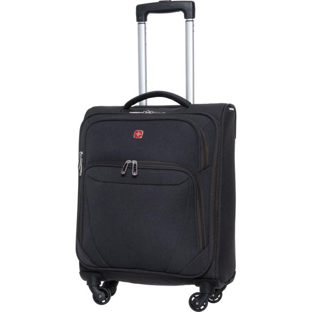 (取寄) スイスギア 19インチ 2140 スピナー キャリーオン スーツケース - ソフトサイド, グレイ Swiss Gear 19” 2140 Spinner Carry-On Suitcase - Softside, Grey  Grey