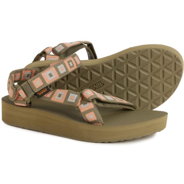 (取寄) テバ レディース ミッドフォーム ユニバーサル スポーツ サンダル Teva women Midform Universal Sport Sandals (For Women)  Retro Squares Unwind