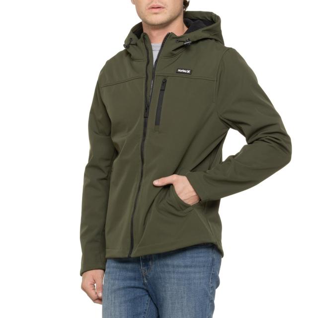 (取寄) ハーレー ミゲル ソフトシェル ジャケット Hurley Miguel Softshell Jacket  Olive