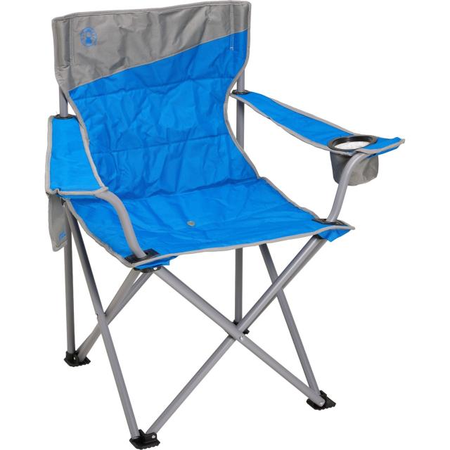 (取寄) コールマン クワッド キャンピング チェアー Coleman Big-N-Tall Quad Camping Chair  Blue
