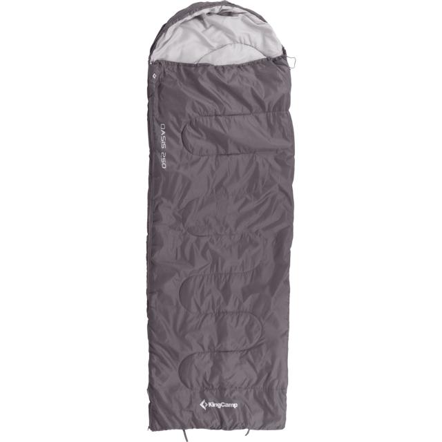 (取寄) キングキャンプ 44°F オアシス 250 スリーピング バッグ KingCamp 44°F Oasis 250 Sleeping Bag  Medium Grey