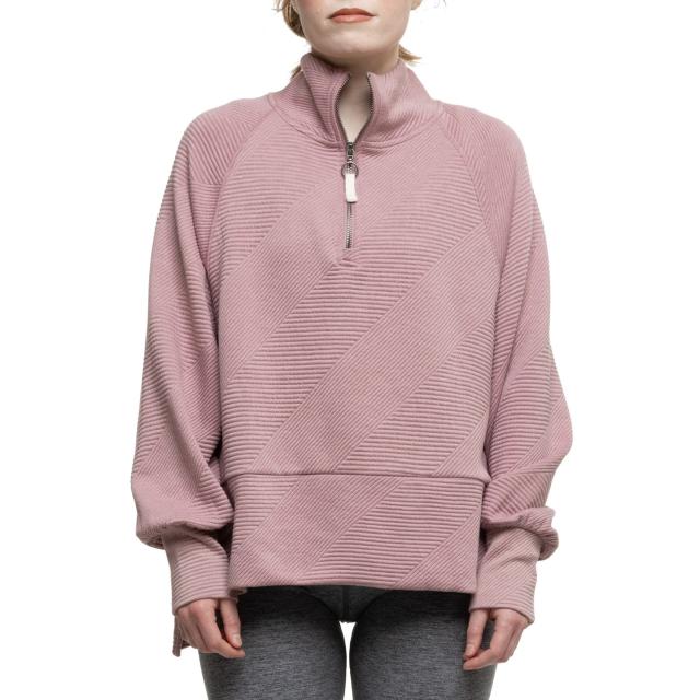 (取寄) balanceコレクション ホイットリー テクスチャー シャツ - ジップ ネック, ロング スリーブ Balance Collection Whitley Textured Shirt - Zip Neck, Long Sleeve  H. Crush Berry