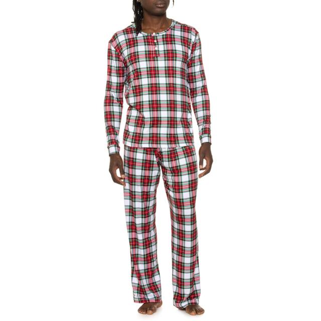 (取寄) タハリ ダッド ホリディ マッチング ファミリー パジャマ セット - ロング スリーブ Tahari Dad Holiday Matching Family Pajama Set - Long Sleeve  Plaid