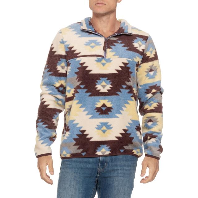(取寄) リフアウトドア サブゼロ プルオーバー セーター - ジップ ネック LIV OUTDOOR Subzero Pullover Sweater - Zip Neck  Faded Denim Prairie Aztec