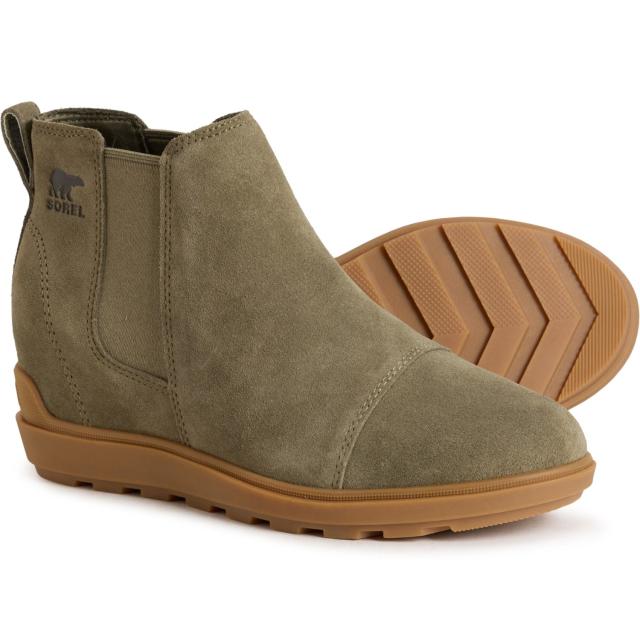 (取寄) ソレル レディース エヴィー リ チェルシー ブーツ Sorel women Evie II Chelsea Boots (For Women) Stone Green, Gum 2